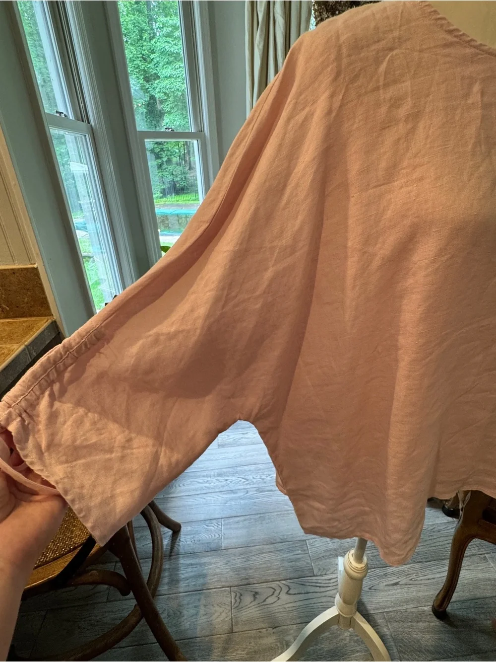 For Cynthia | Tops | For Cynthia Light Pink Linenblend Scoop Neck Tunic ...